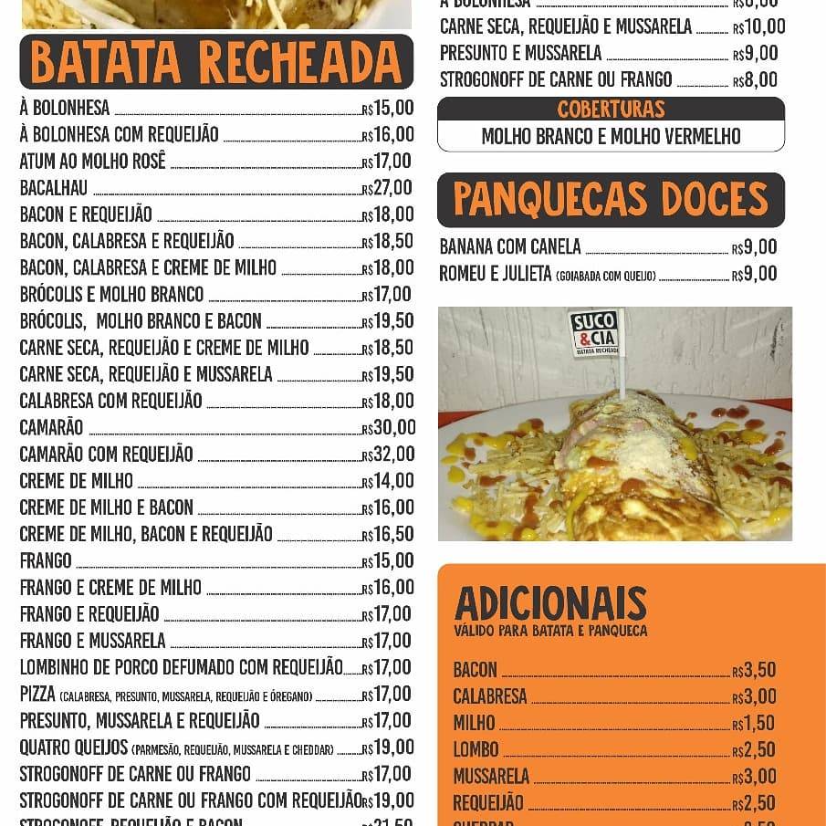 Menu em Suco E Cia restaurante, Dourados