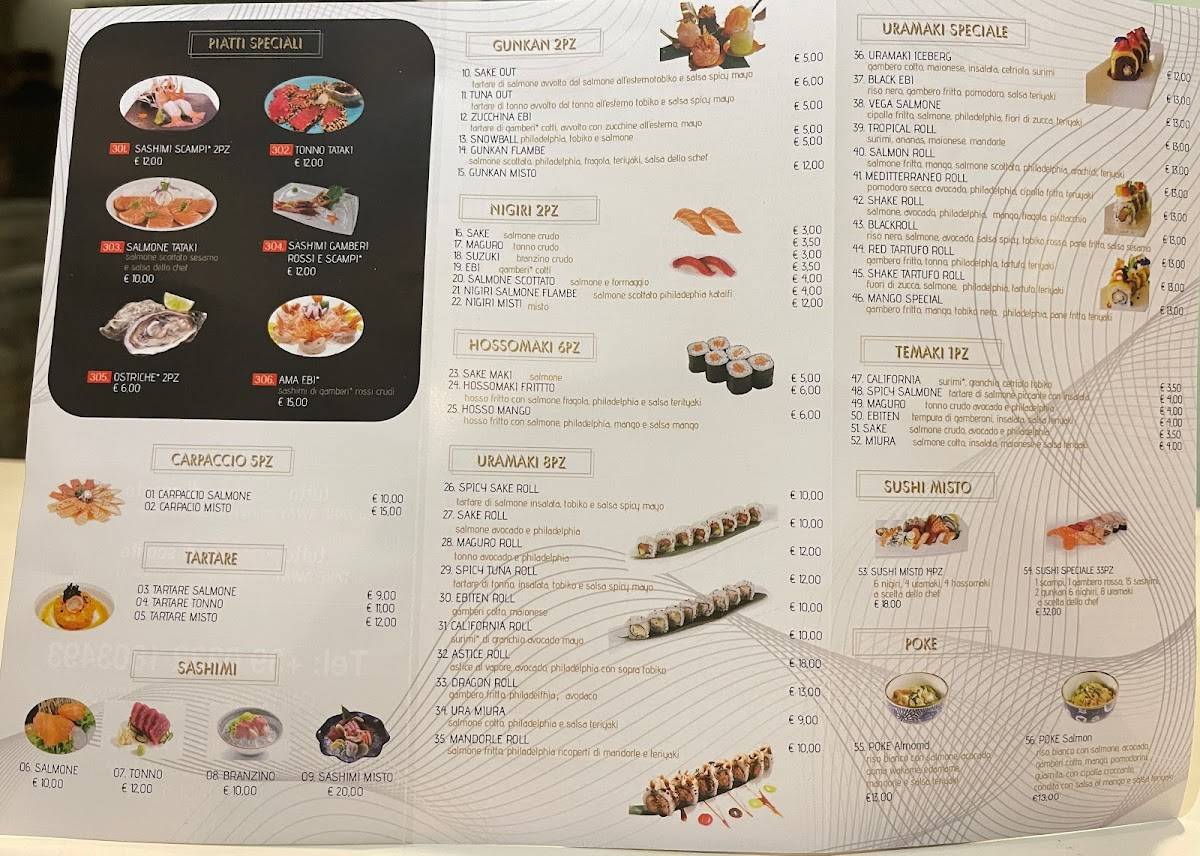 Speisekarte von Sushi La Divina restaurant, Zenna, Via Corso Europa