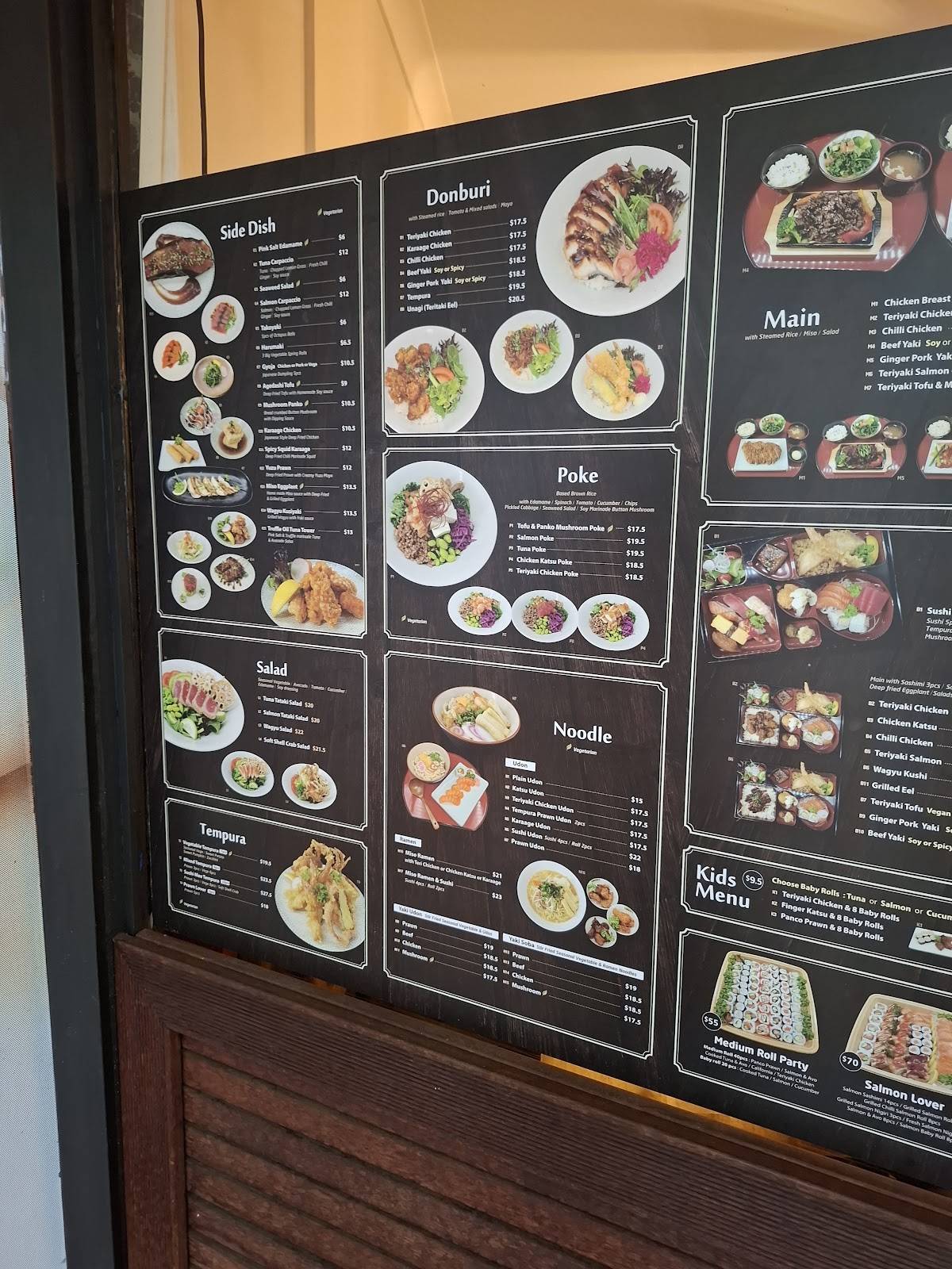 Menu at SUSHI-MEE restaurant, Asquith