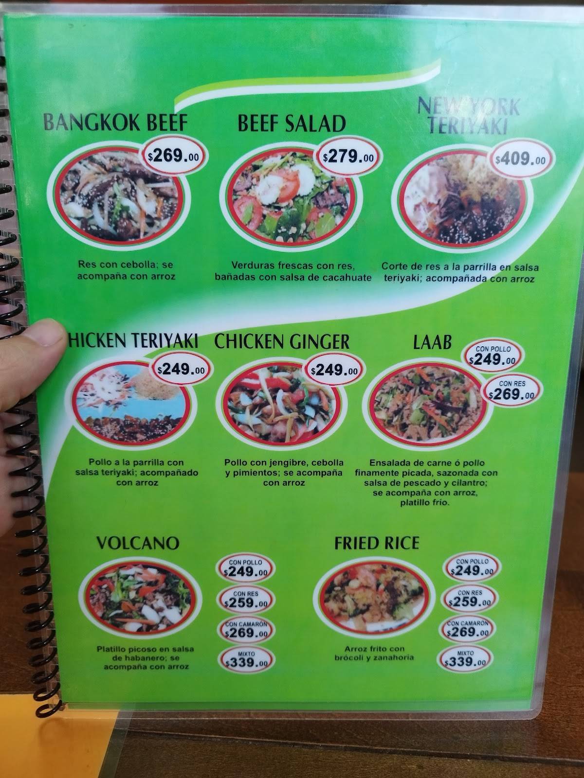 Carta del restaurante THAI FOOD - Chao Phraya Chihuahua, Chihuahua ...