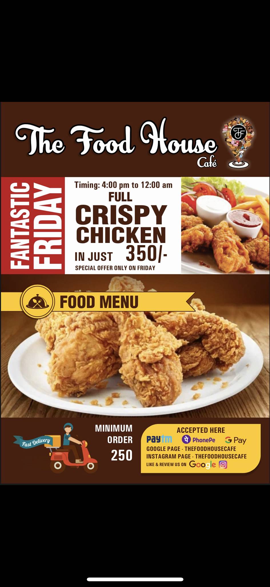 Menu at THE FOOD HOUSE CAFE, New Delhi
