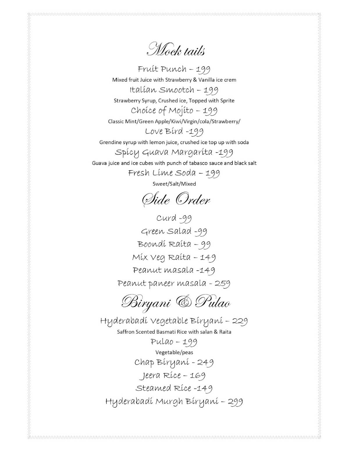 Menu at THE HUT CAFE, Greater Noida