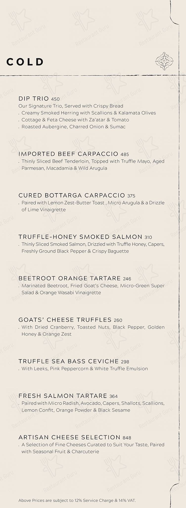 Menu at TLT Bistro restaurant, New Cairo City, Katameya Heights Rd