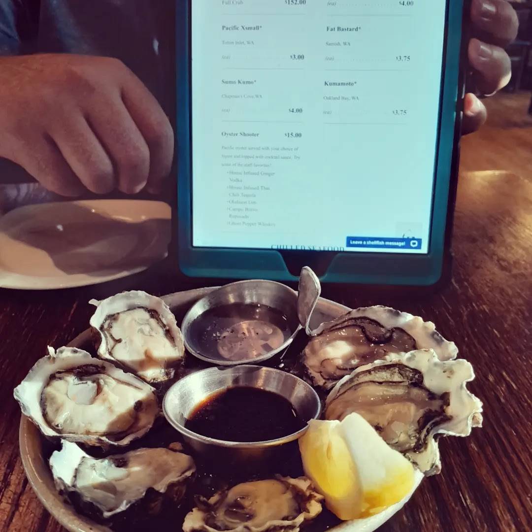 Menu at Taylor Shellfish Oyster Bar, Seattle, 410 Occidental Ave S