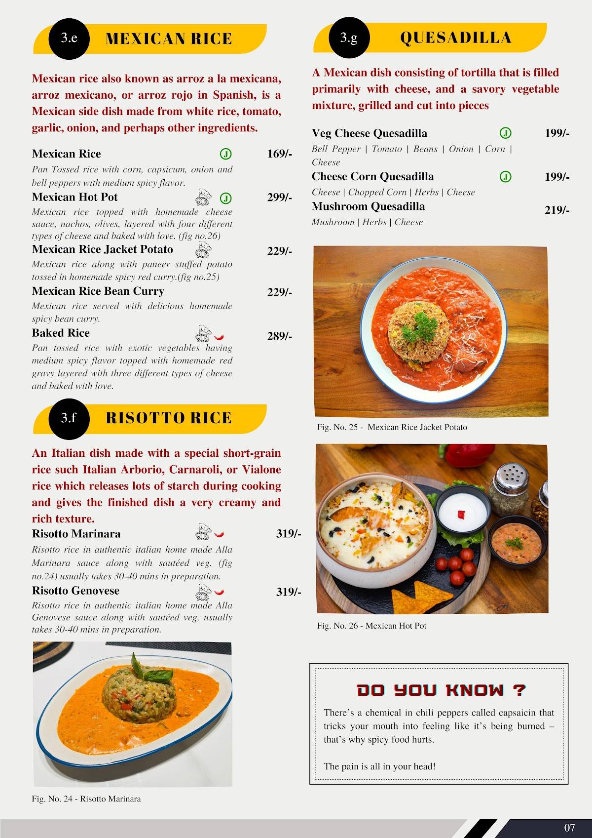 Menu at The 90s Café - Chapter 2, Bhilai