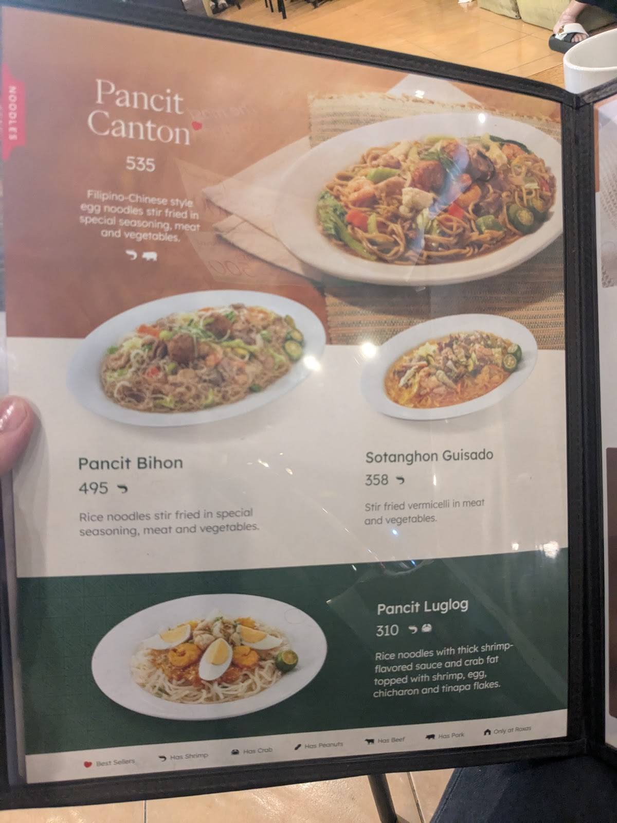 Menu at The Aristocrat Restaurant - Jupiter, Makati, 146 Jupiter