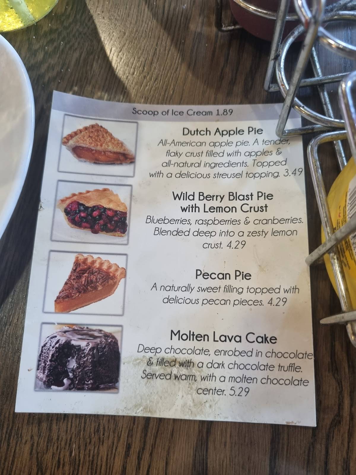 Menu at The Barn Restaurant, Smithville
