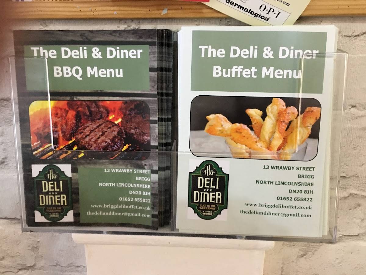 Menu at The Deli & Diner restaurant, Brigg