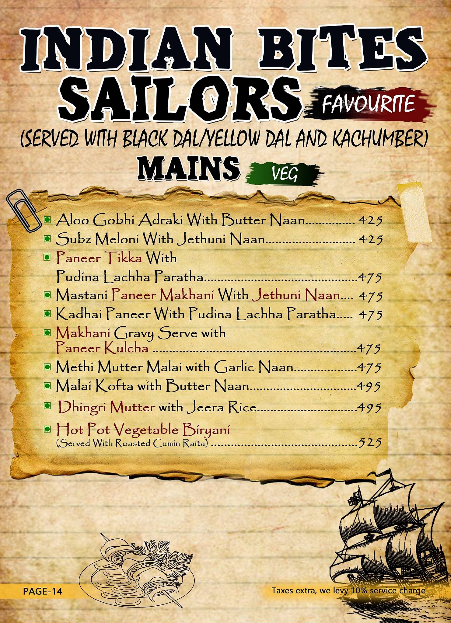 Menu at The Flying Dutchman Logix Mall Noida, Noida, 5th Floor