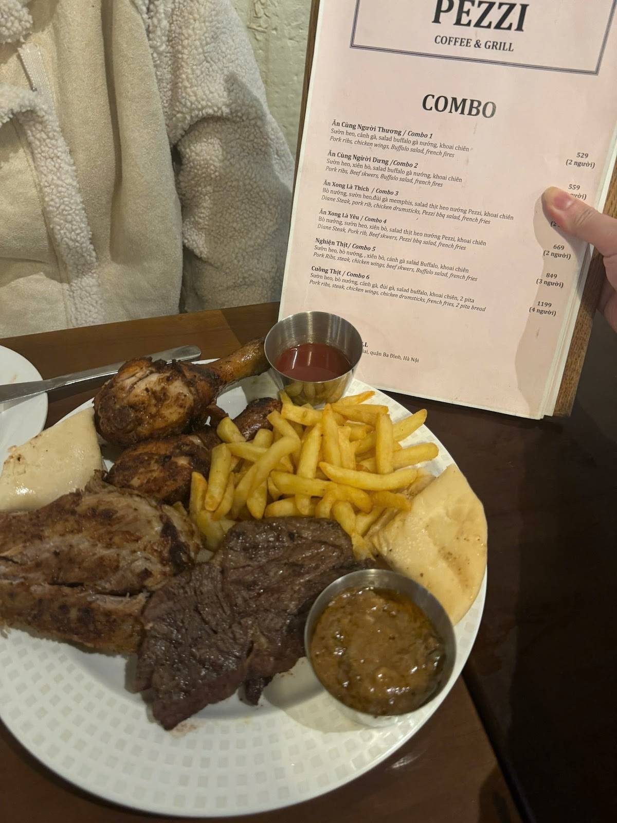Menu at Tiệm nướng N&B - Pezzi coffee & Grill restaurant, Hanoi