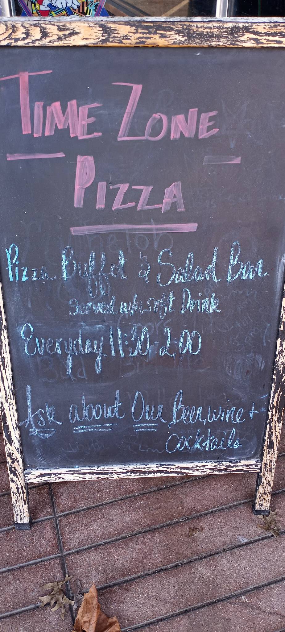 Carta del restaurante Time Zone Pizza Arcade, Scottsburg