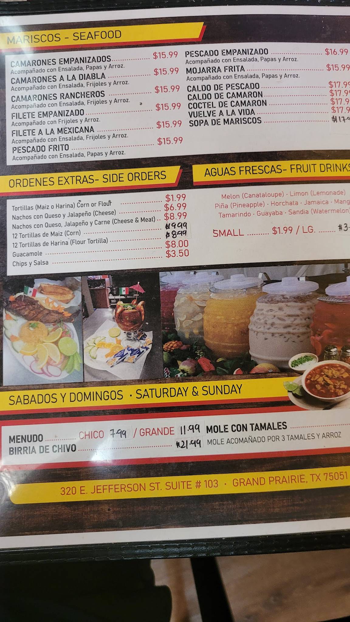 Menu at Vicky's Restaurant, Grand Prairie