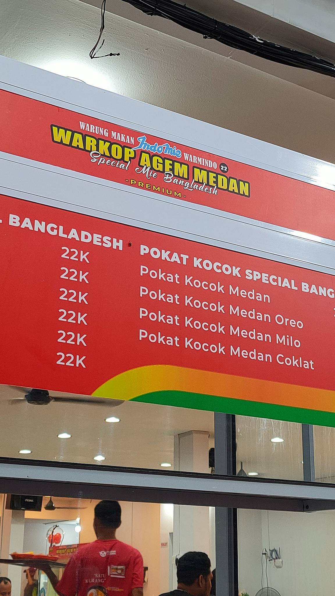 Menu at Warkop Agem Medan Spesial Mie Bangladesh Cabang Batam ...