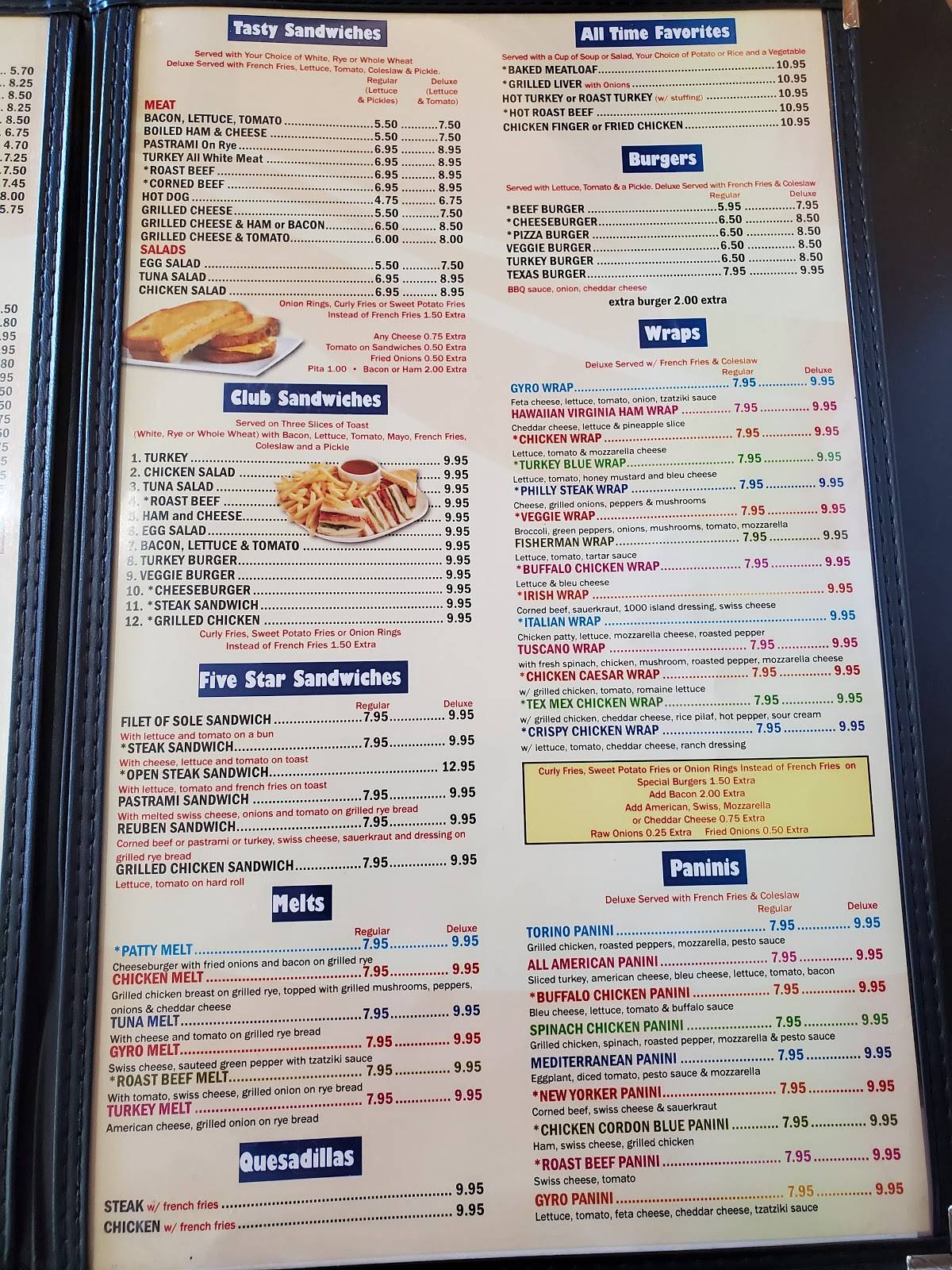 Menu at Windsor Locks Diner restaurant, Windsor Locks