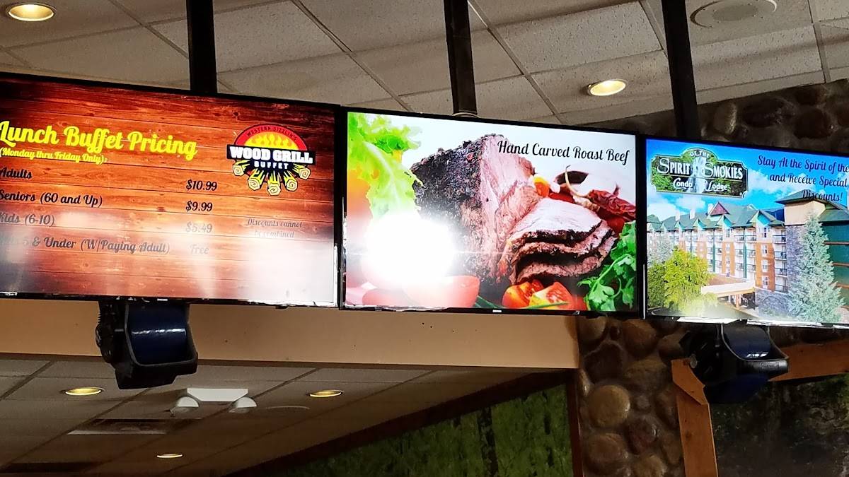 Menu at Wood Grill Buffet restaurant, Pigeon Forge