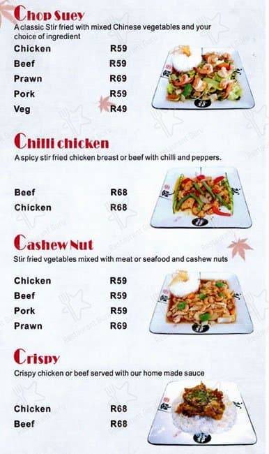 Menu at Yamakado Sushi Restaurant, Pretoria, The Grove Mall