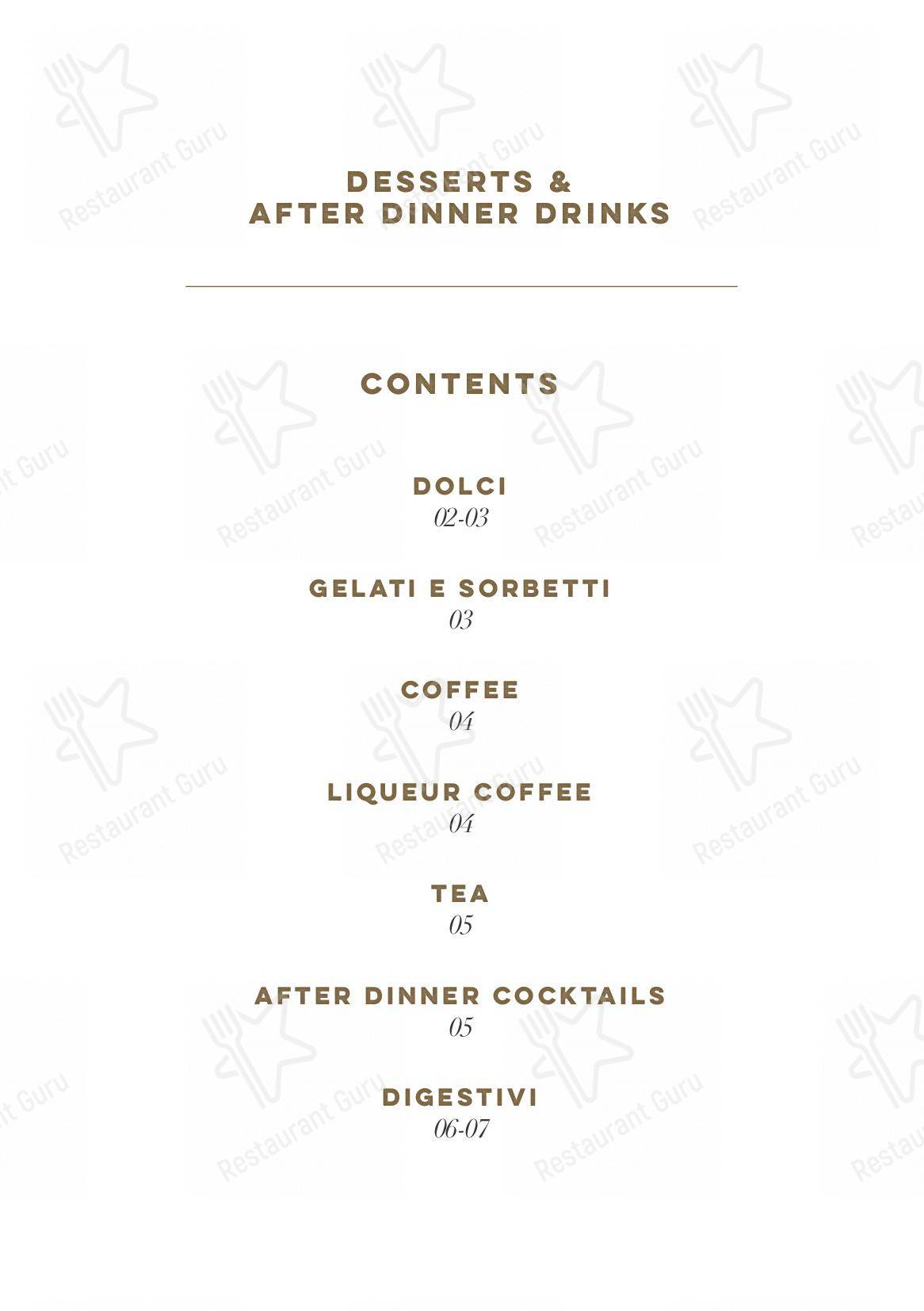 Menu at Zaza restaurant, Amersham