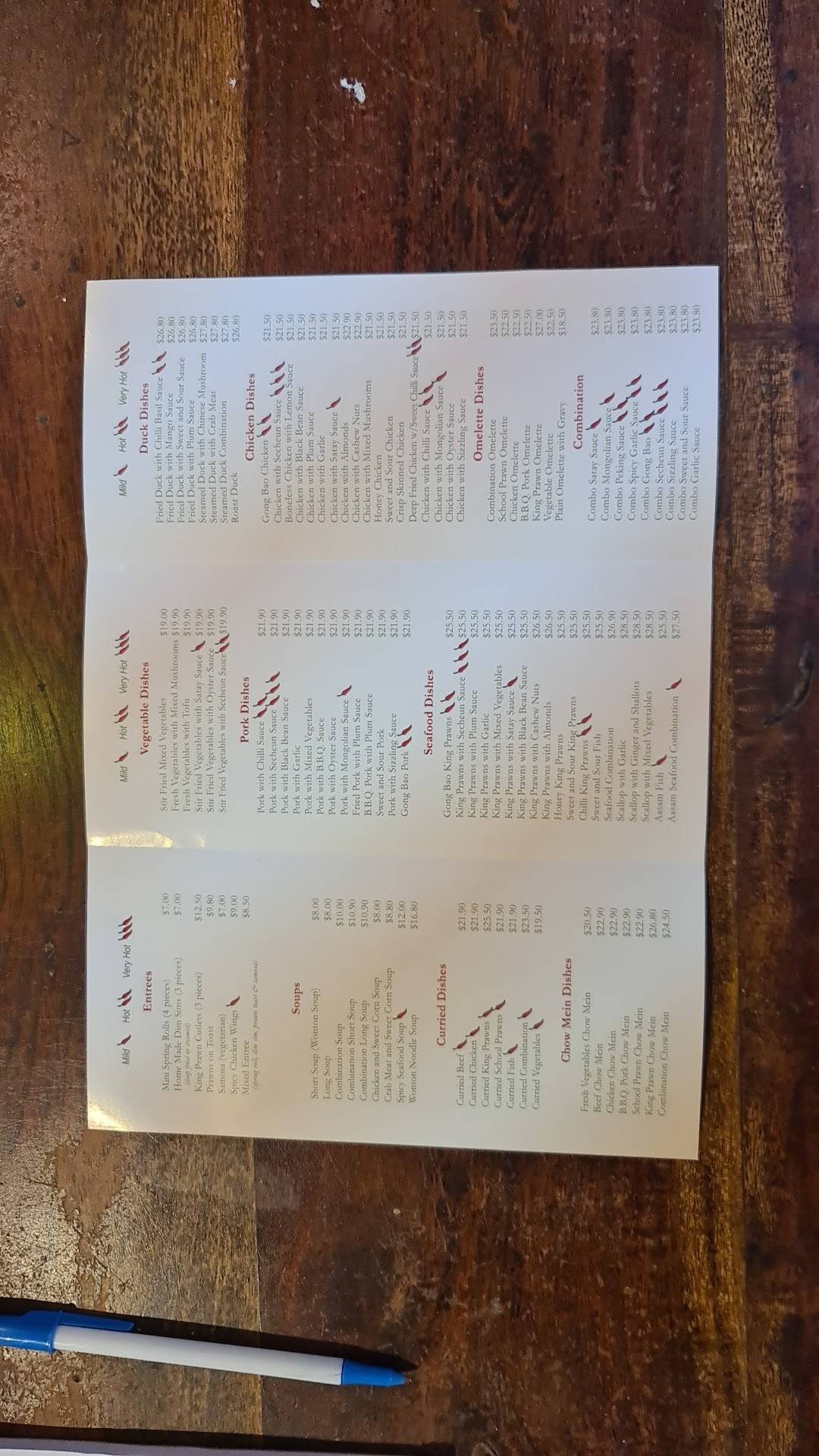 Menu at iWok Restaurant & Bar, Lennox Head