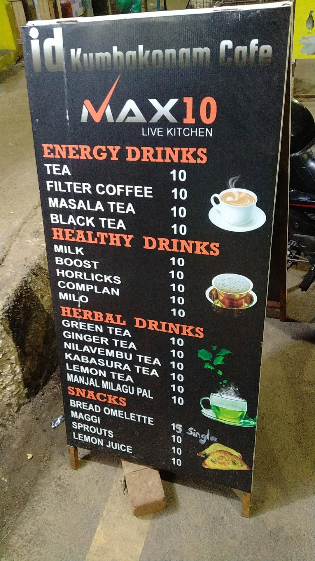 Menu at id Kumbakonam Cafe, Chennai, 4, 748, MGR Main Rd, opposite Dr ...