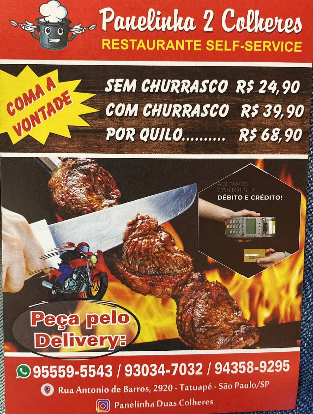 Menu em Restaurante Panelinha Duas Colheres, São Paulo