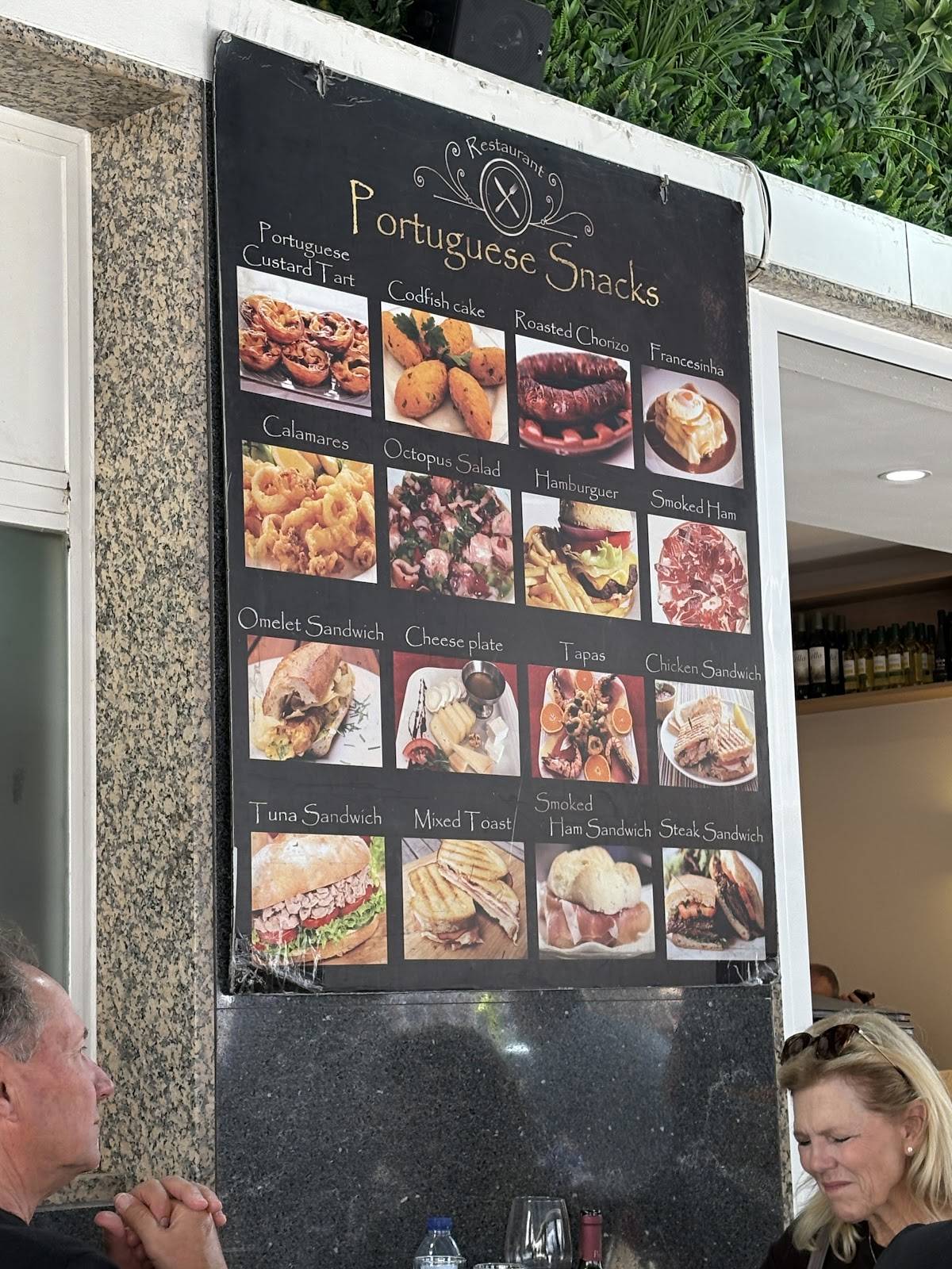 Menu em Restaurante Tradicional Português, Lisboa