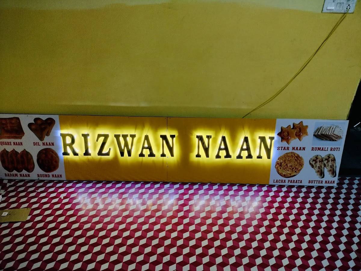 Menu at Rizwan Naan, Hyderabad