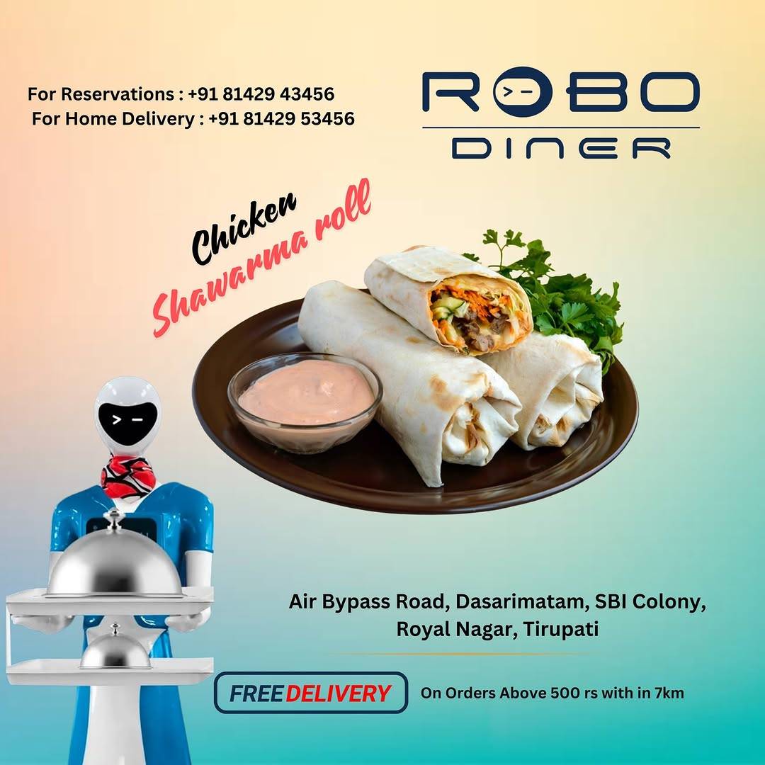 Menu at Robo Diner Best Restaurant in Tirupati, Tirupati