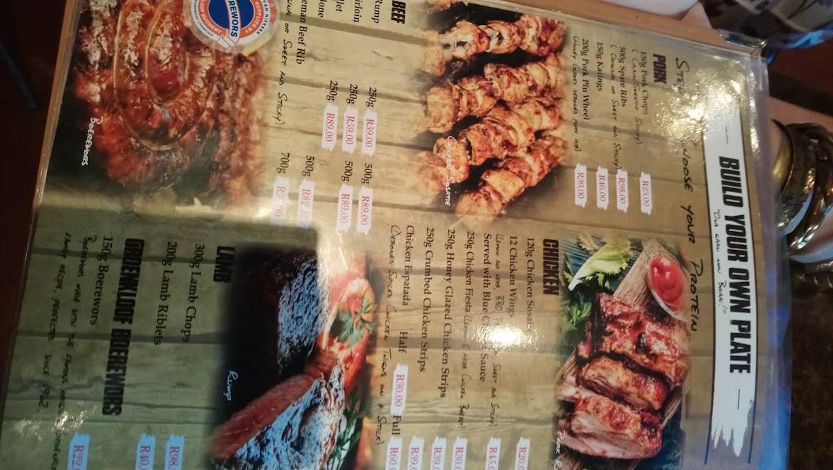 Menu at Rock@88 Lynnwood restaurant, Pretoria