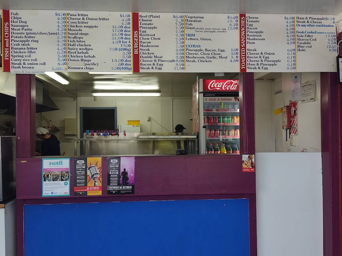 Menu at Rolleston Food Bar, Rolleston