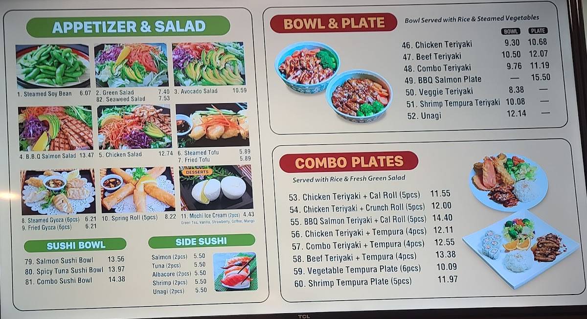 Menu at Rolling Rice restaurant, Rosemead