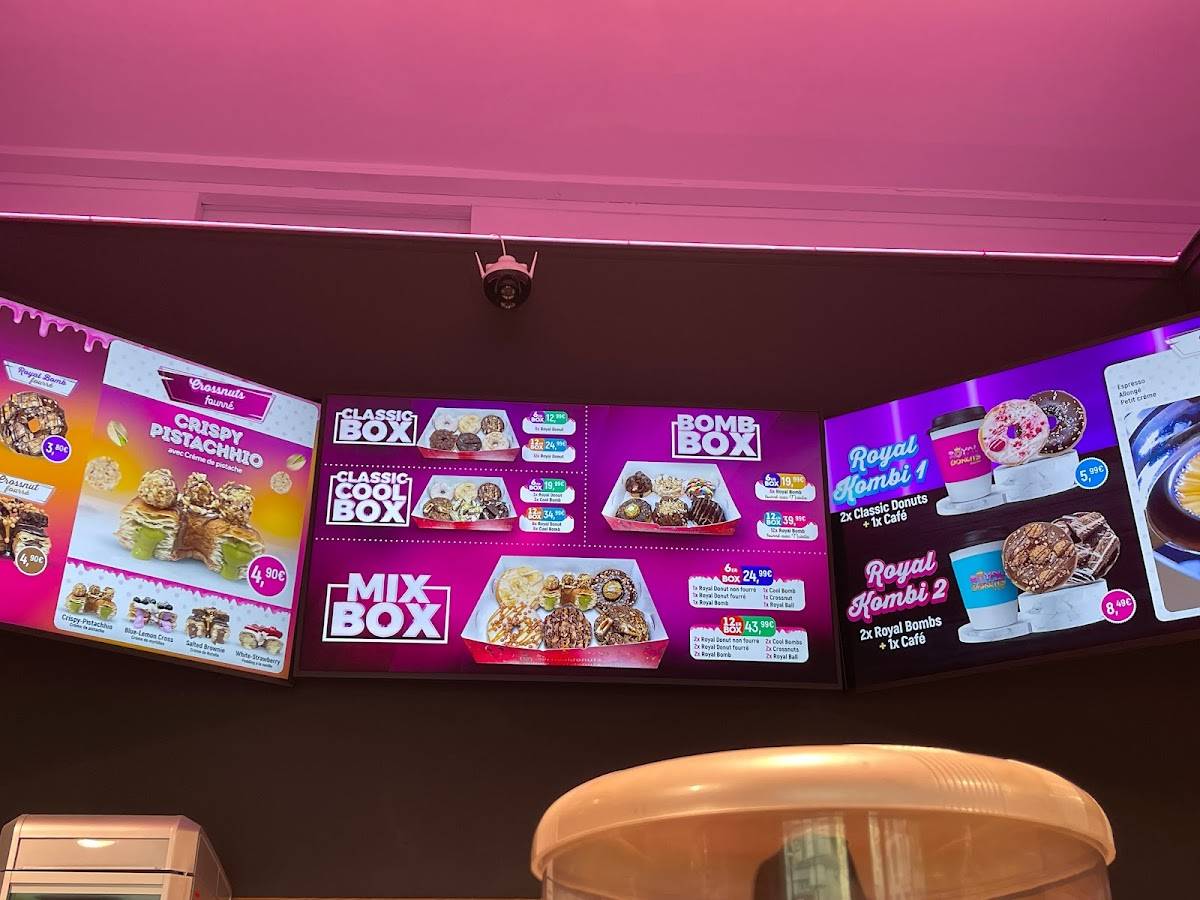 Menu au Royal Donuts Marseille, Marseille