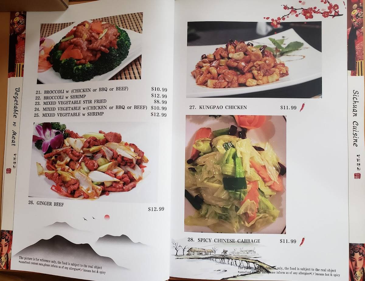 Menu at Ruby Chinese Restaurant, Cornwall