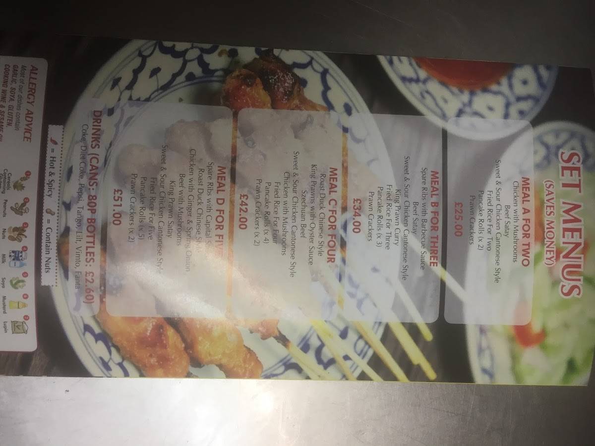 Menu at Ruby fast food, Bromsgrove, 76 Worcester Rd