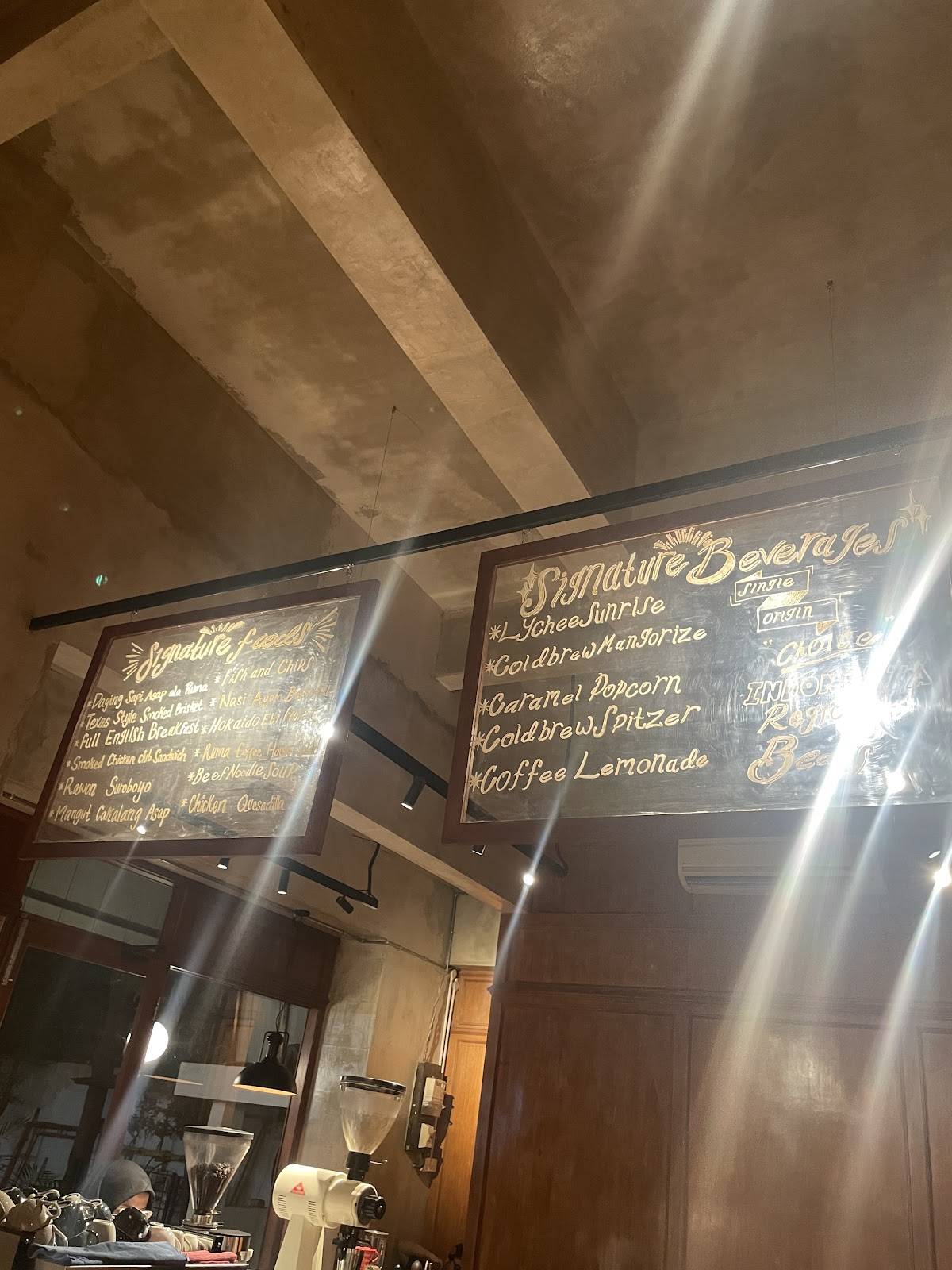 Menu at Ruma Coffeatery Bangka restaurant, South Jakarta