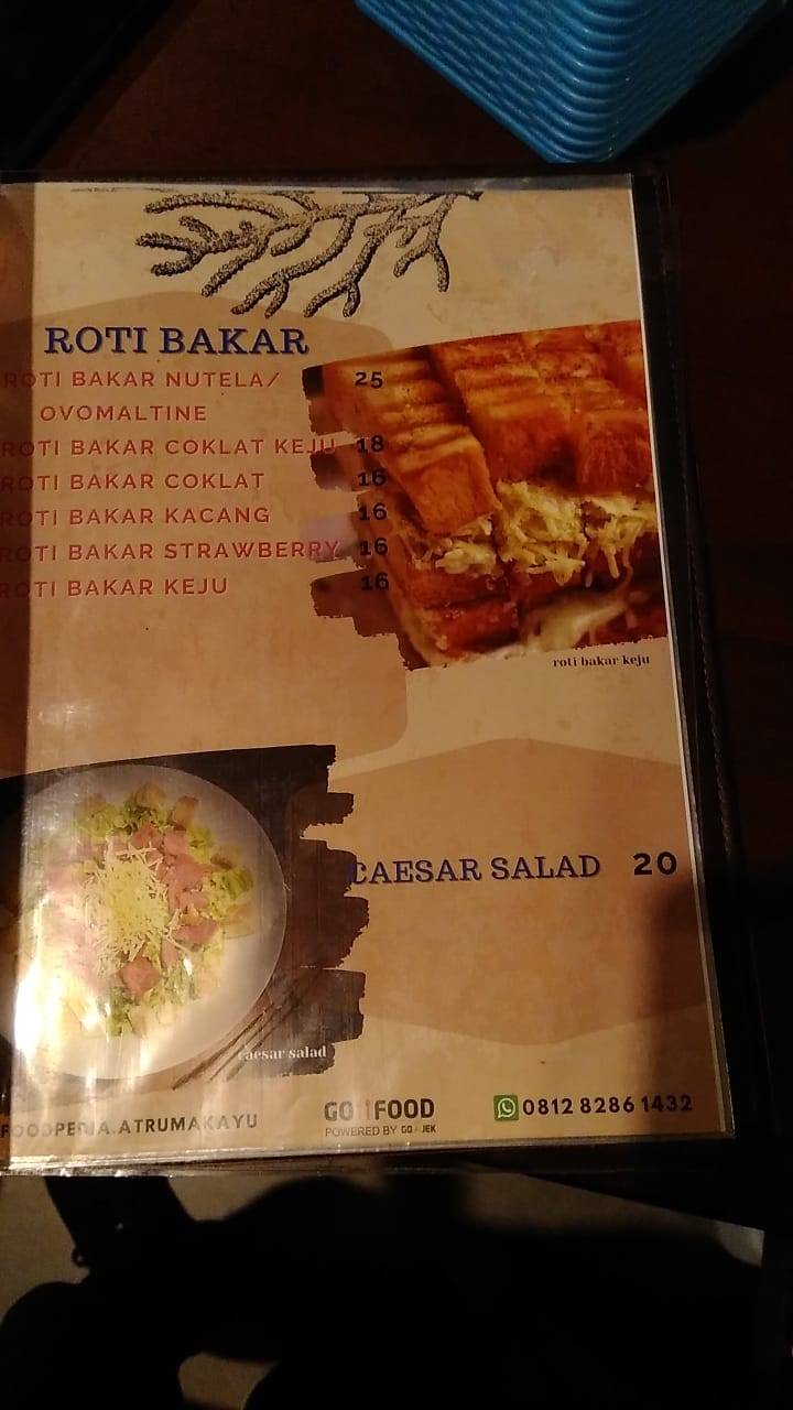 Menu at Rumah Kayu restaurant, Cilegon