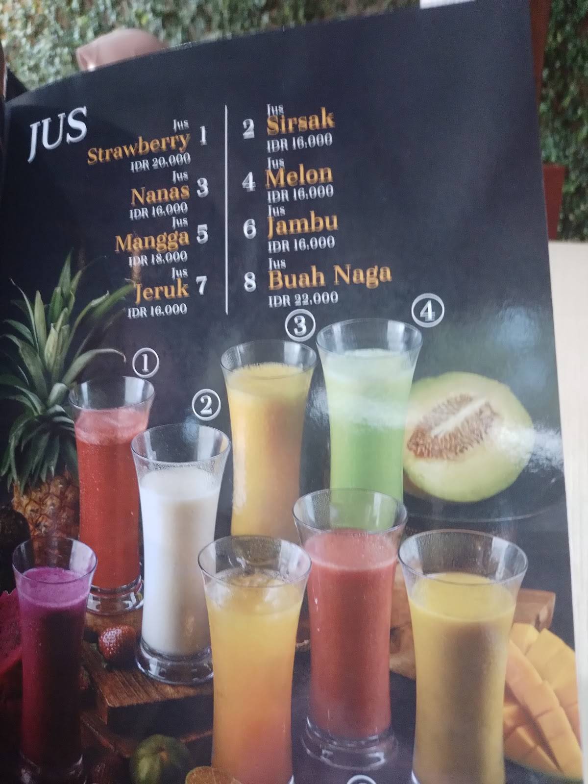 Menu at Rumah makan Saung Sarasa restaurant, Subang