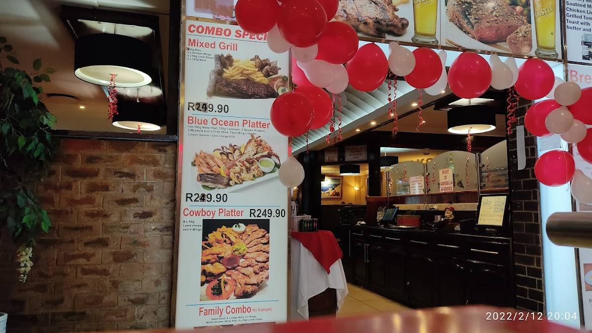 Menu at STEAKOUT GRILL restaurant, Rustenburg