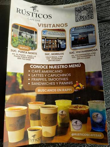Menu at Rústicos - Café Bar, Reynosa