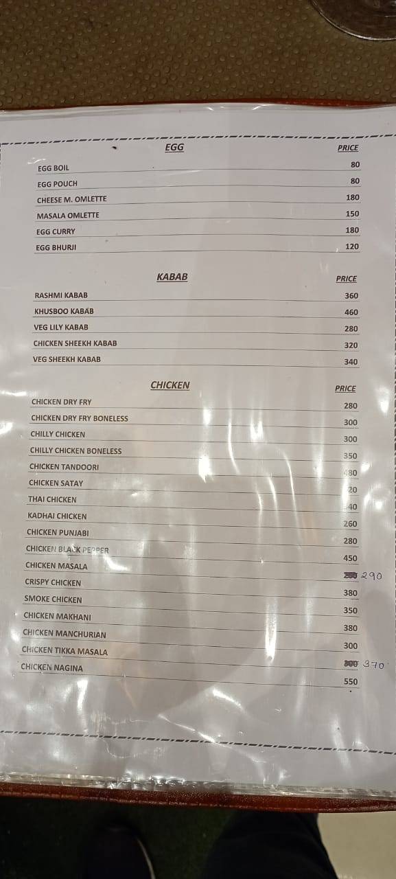 Menu at SUNFEAST INN, Dibrugarh, At Road