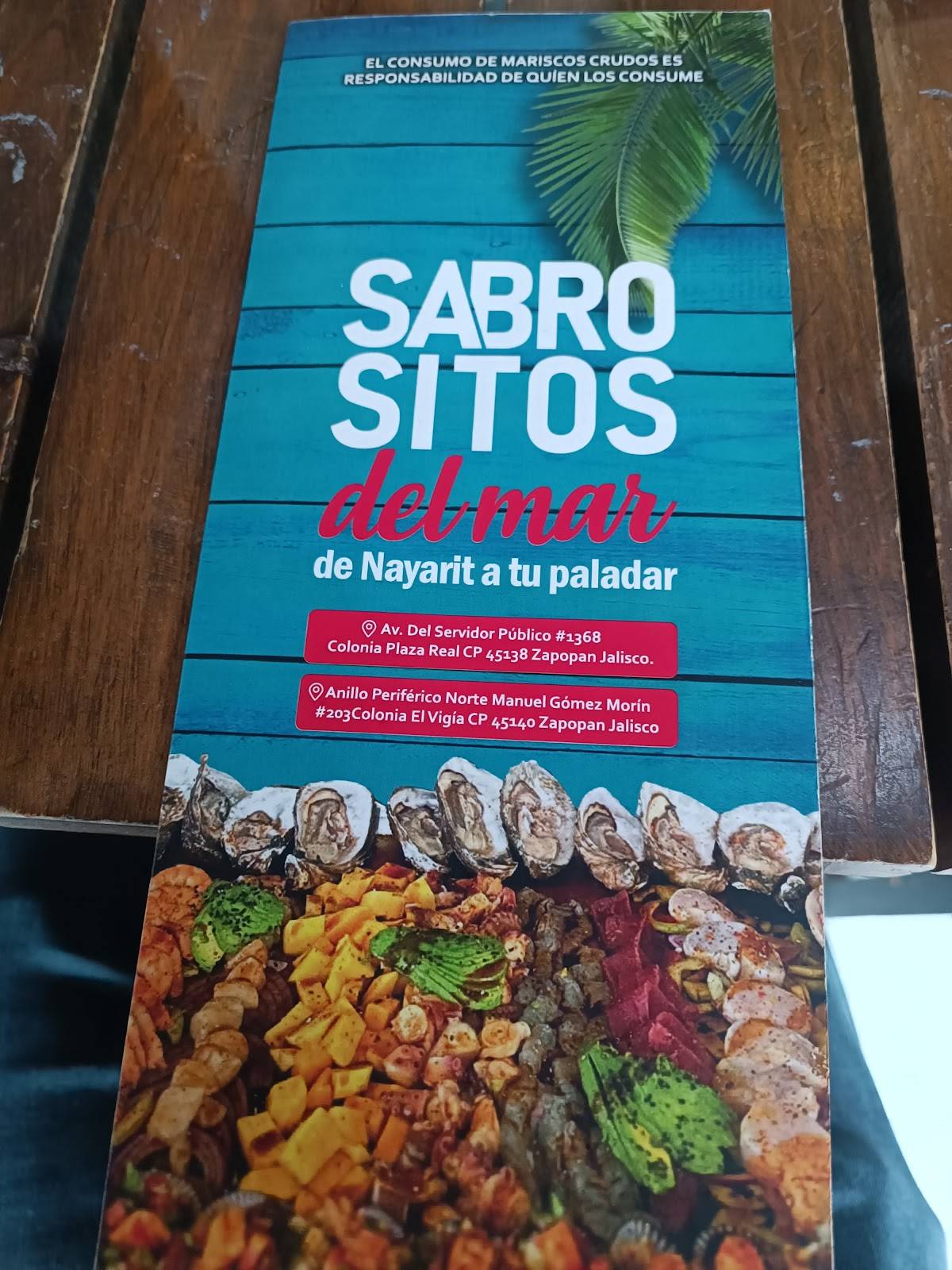 Carta del restaurante Sabrositos del Mar, Zapopan