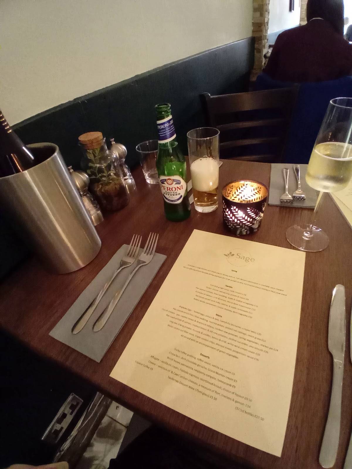 Menu at Sage Kitchen Menai Bridge restaurant, Menai Bridge