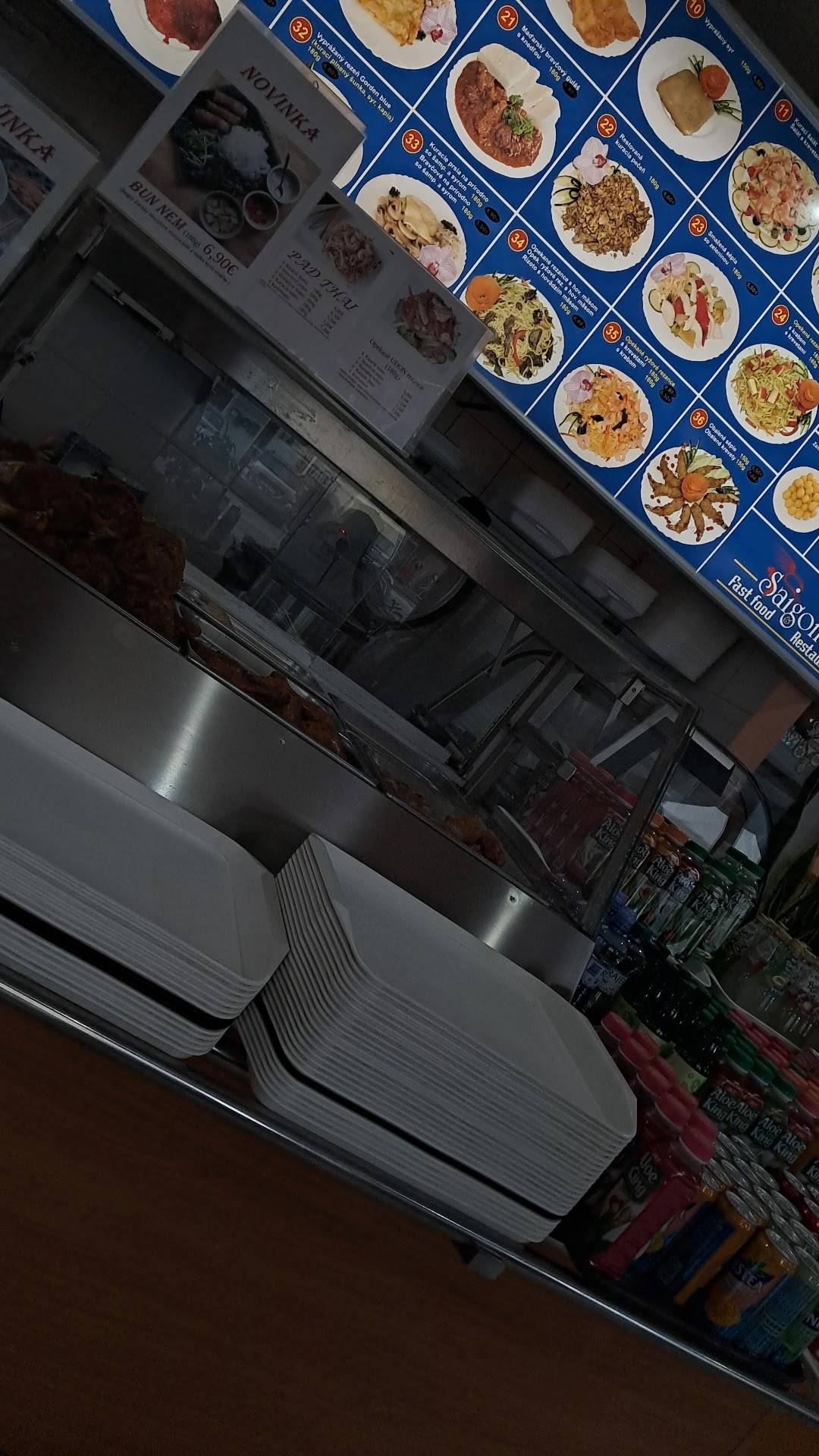 Menu at Saigon Fast Food, Ružomberok