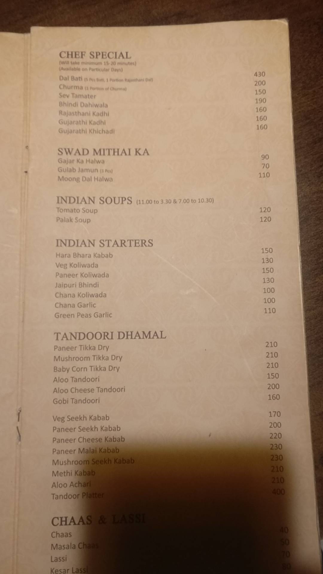 Menu at Salt N Spice, Khopoli
