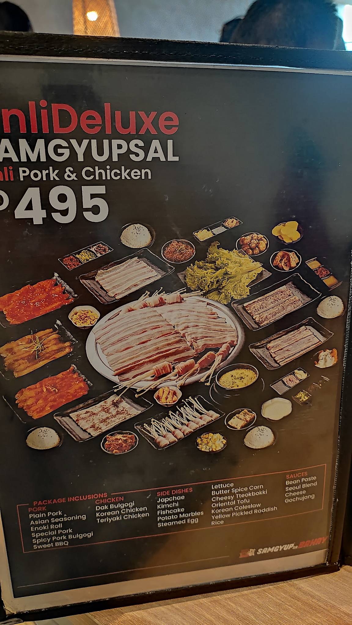 Menu at Samgyup sa Bahay - Waltermart Antipolo restaurant, Antipolo