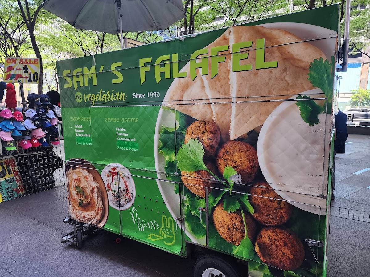 Menu at Sam's Falafel Stand restaurant, New York City