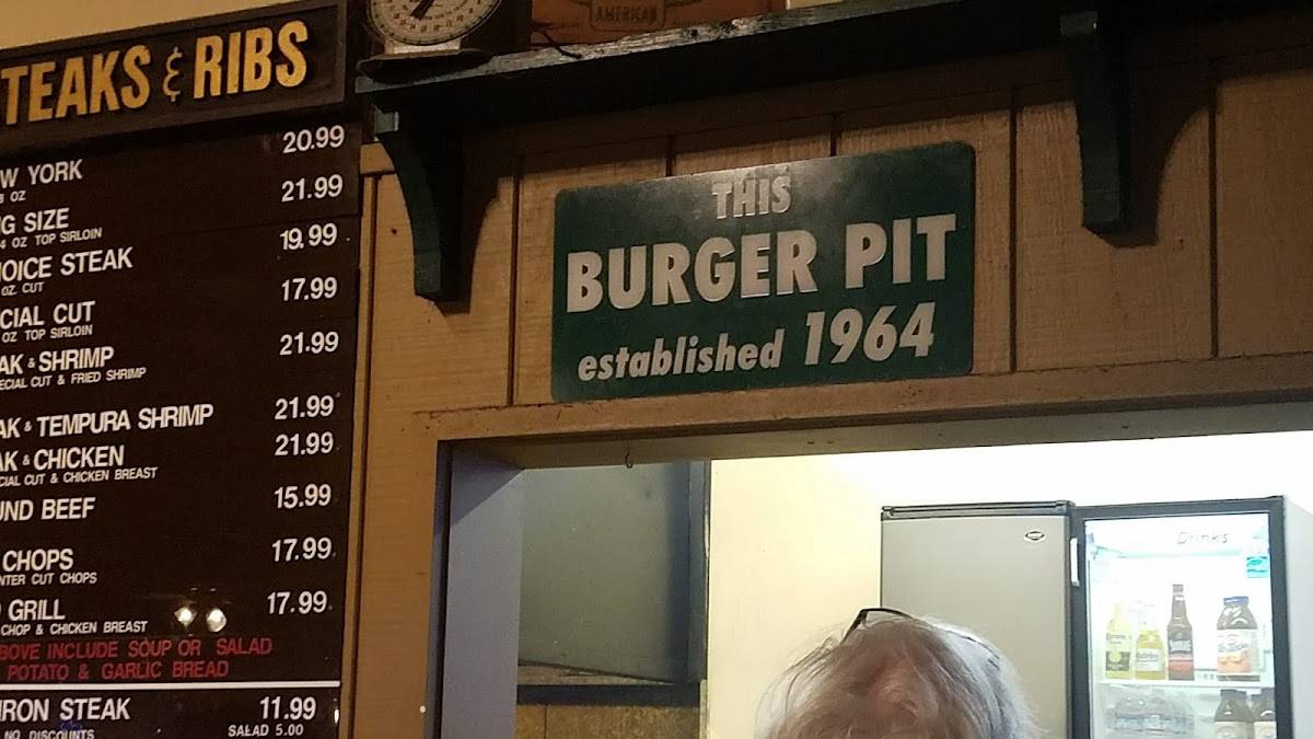 Menu at Burger Pit restaurant, San Jose