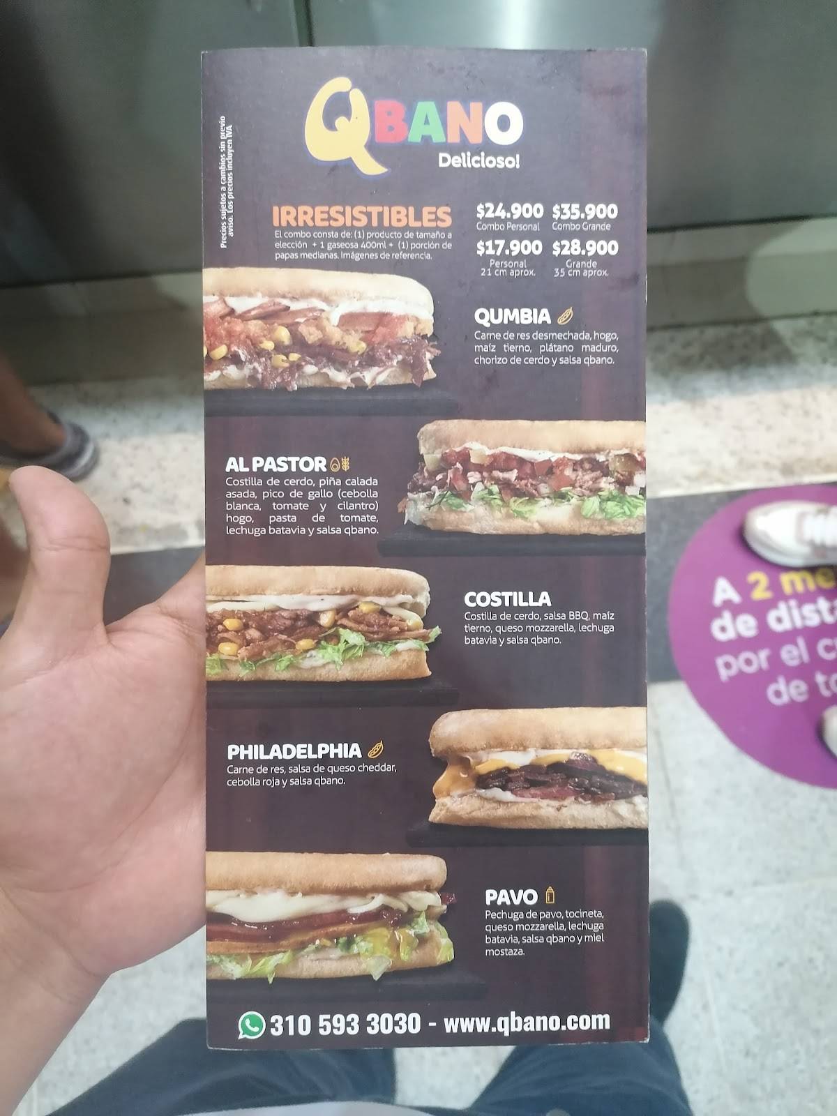 Carta del restaurante Qbano Viva Buenaventura, Buenaventura, Calle 2 ...