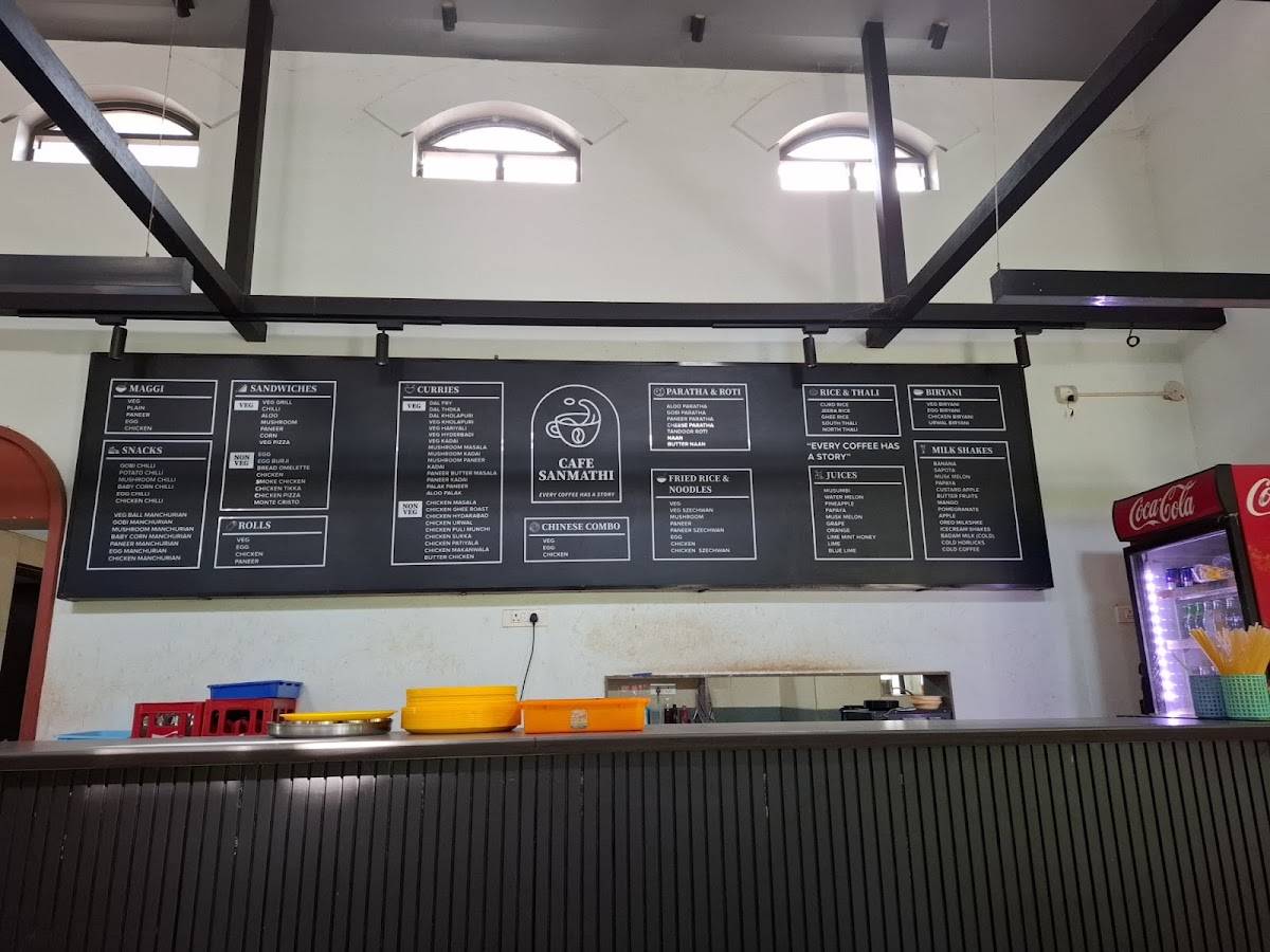 Menu at Sanmathi Cafe (K B), Nitte