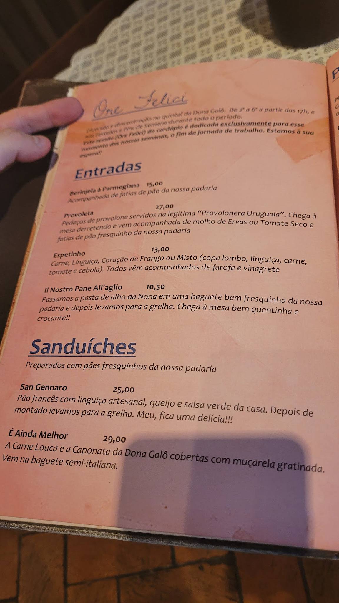 Menu em Galeteria Dona Galô restaurante, São Paulo