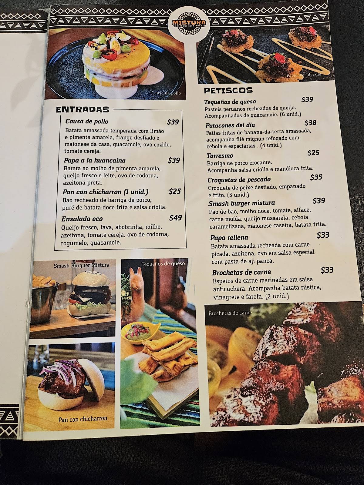 Menu em Mistura - Gastronomia Peruana restaurante, São Paulo
